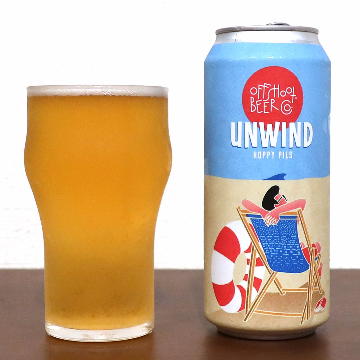 アメリカ Offshoot Beer Unwind Hoppy Pils（アンワインド ホッピーピルス） | 生ビールブログ